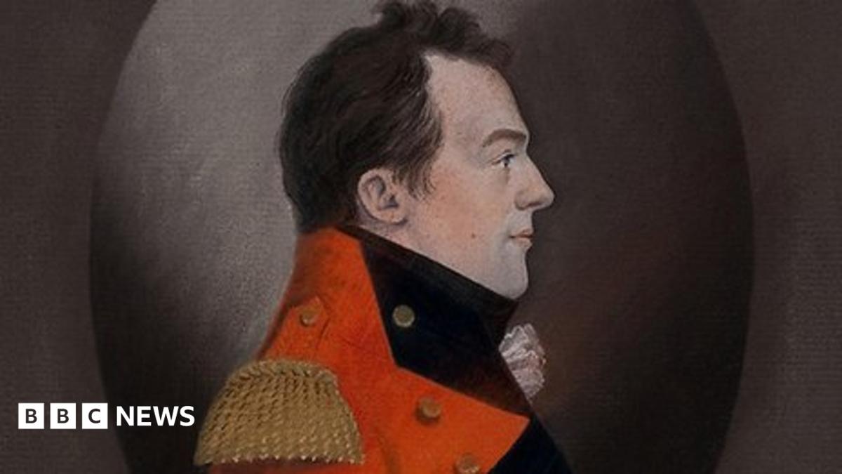 Sir Isaac Brock portrait returns from Canada - BBC News