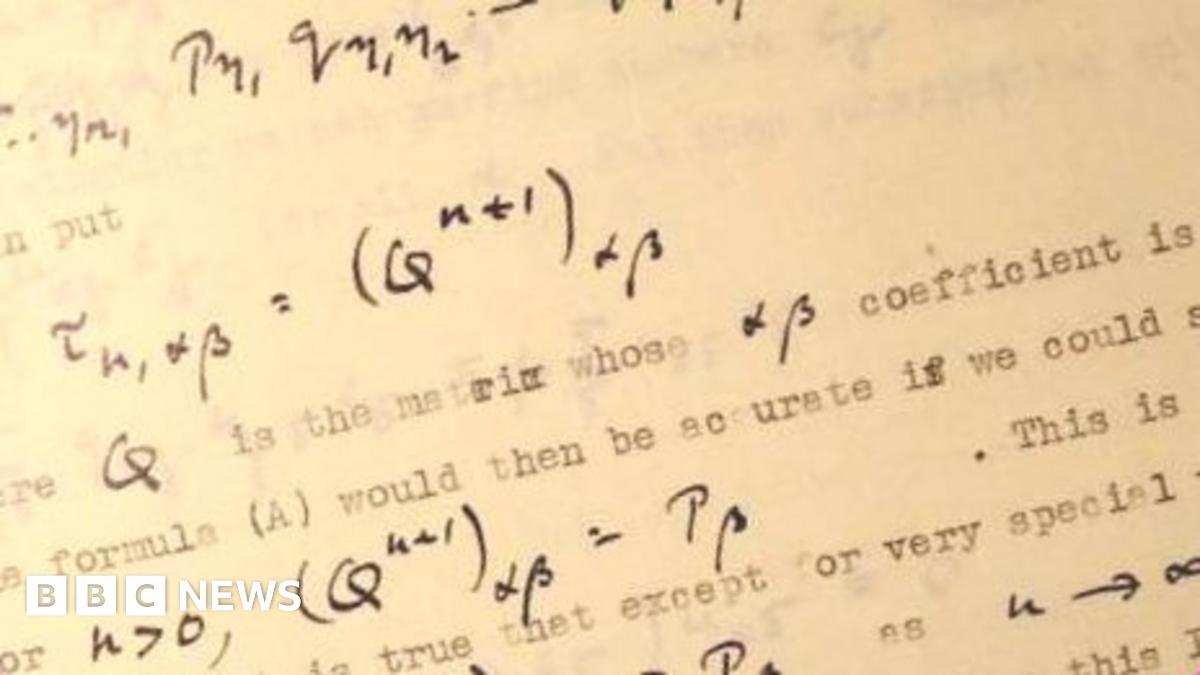 Alan Turing papers on code breaking released by GCHQ - BBC News