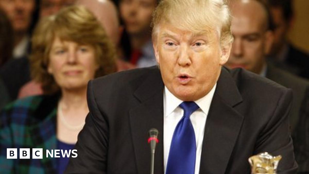 Donald Trump says he was 'lured' into building £1bn golf resort - BBC News