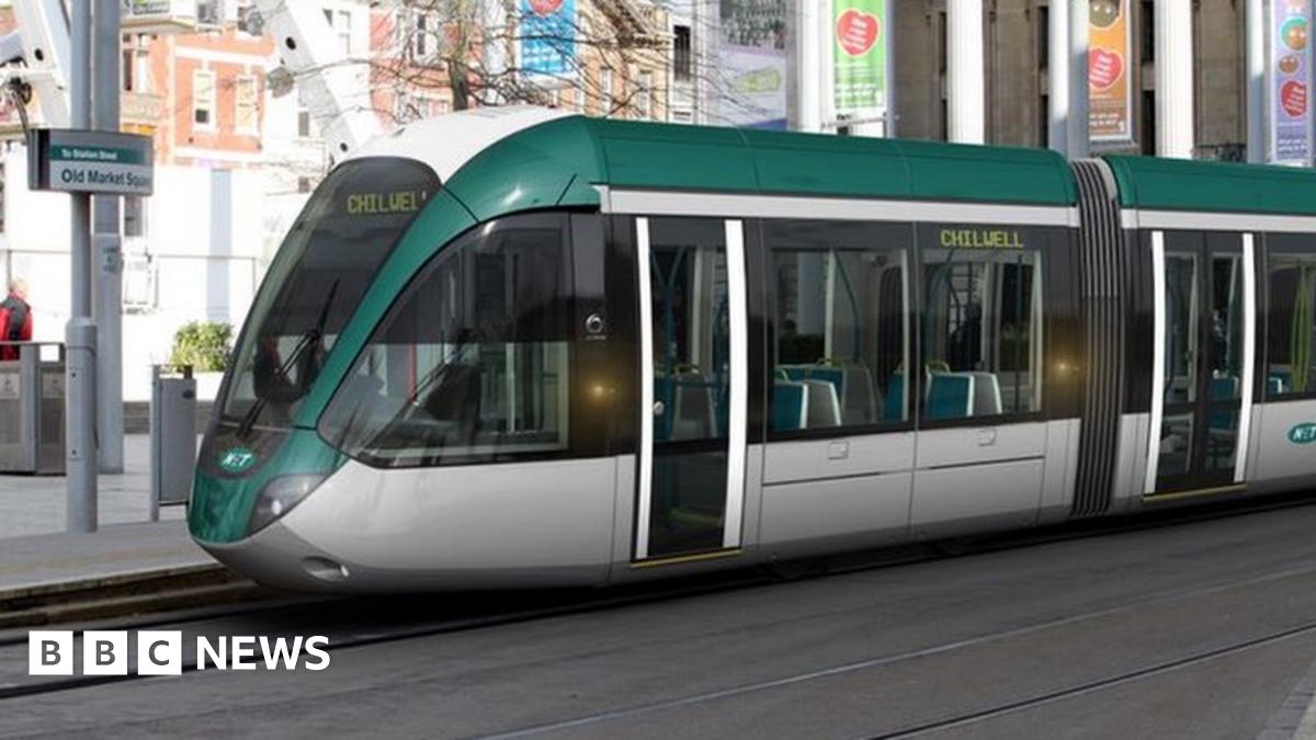 Tram works close major Nottingham road - BBC News