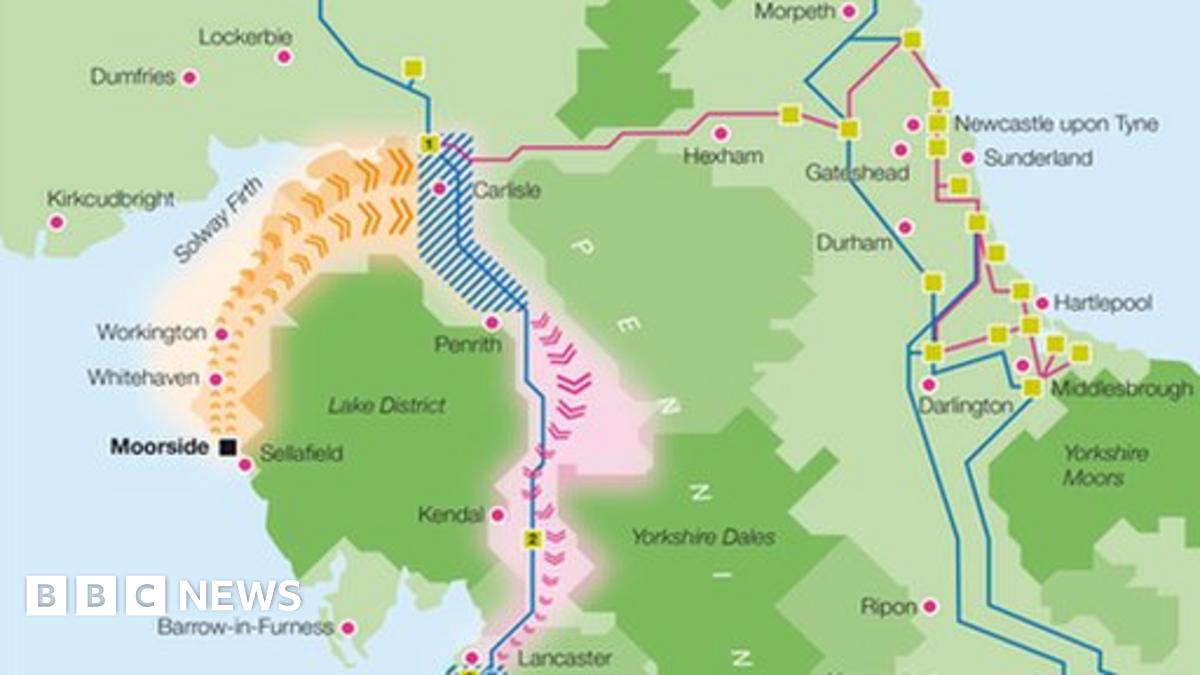 Cumbria nuclear pylon route plan unveiled - BBC News