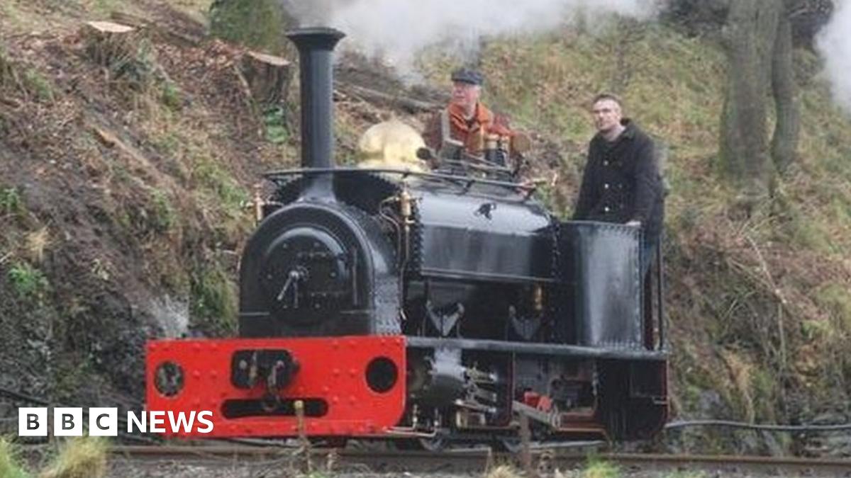 Hugh Napier steam engine back on track after 50-year restoration - BBC News