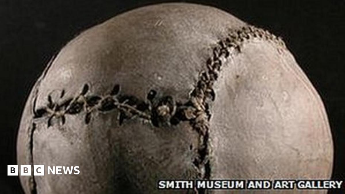 Get up close and personal with the world's oldest football - BBC News