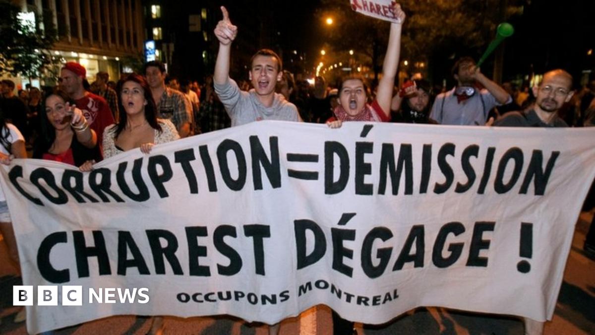 In pictures: Montreal protests - BBC News