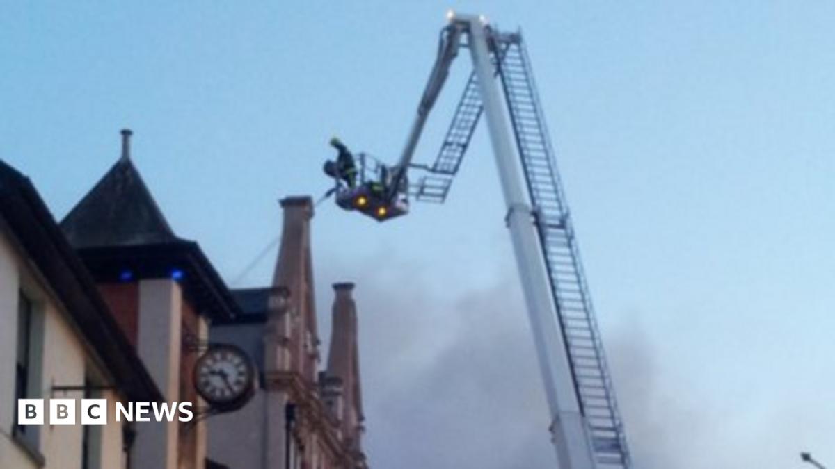 Brixham Harbour News fire tackled by 100 firefighters - BBC News