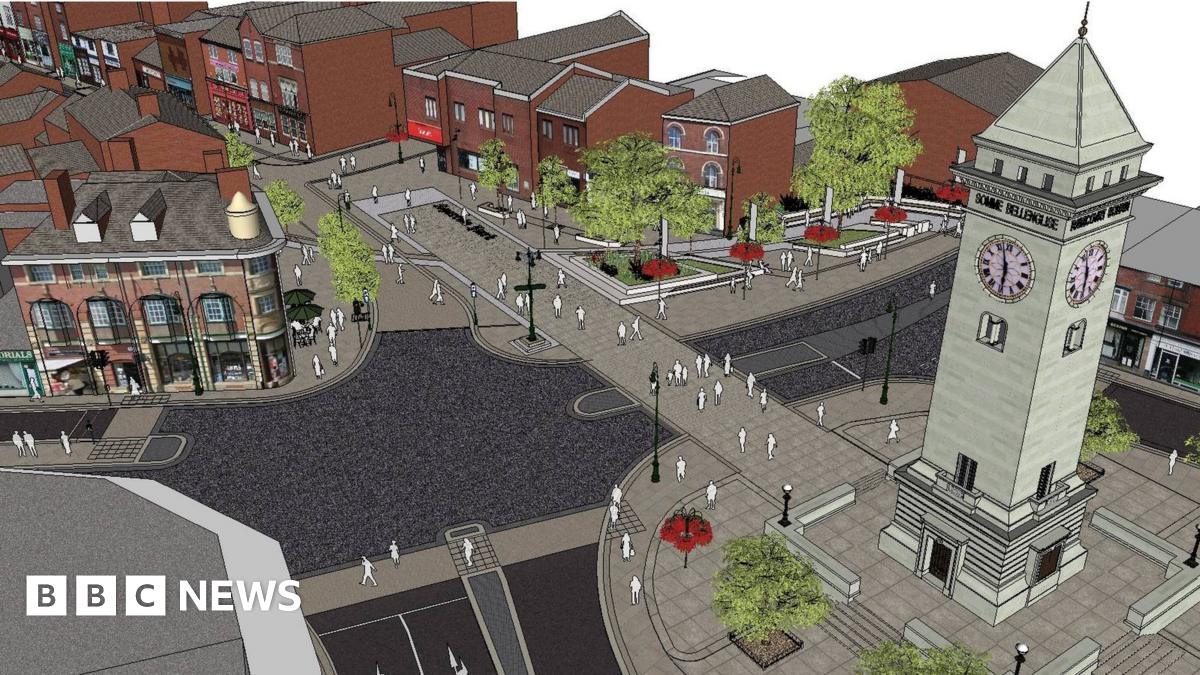 Leek roundabout changes: Crossing to be kept - BBC News