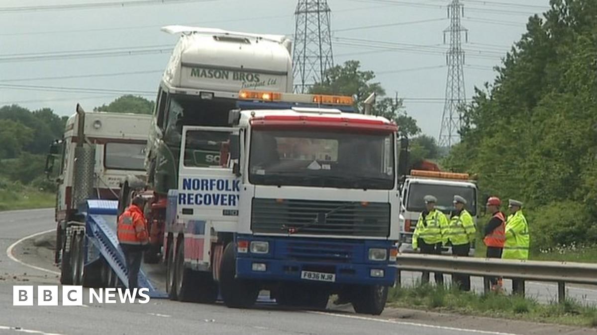 A47 lorry crash victim died of natural causes - BBC News