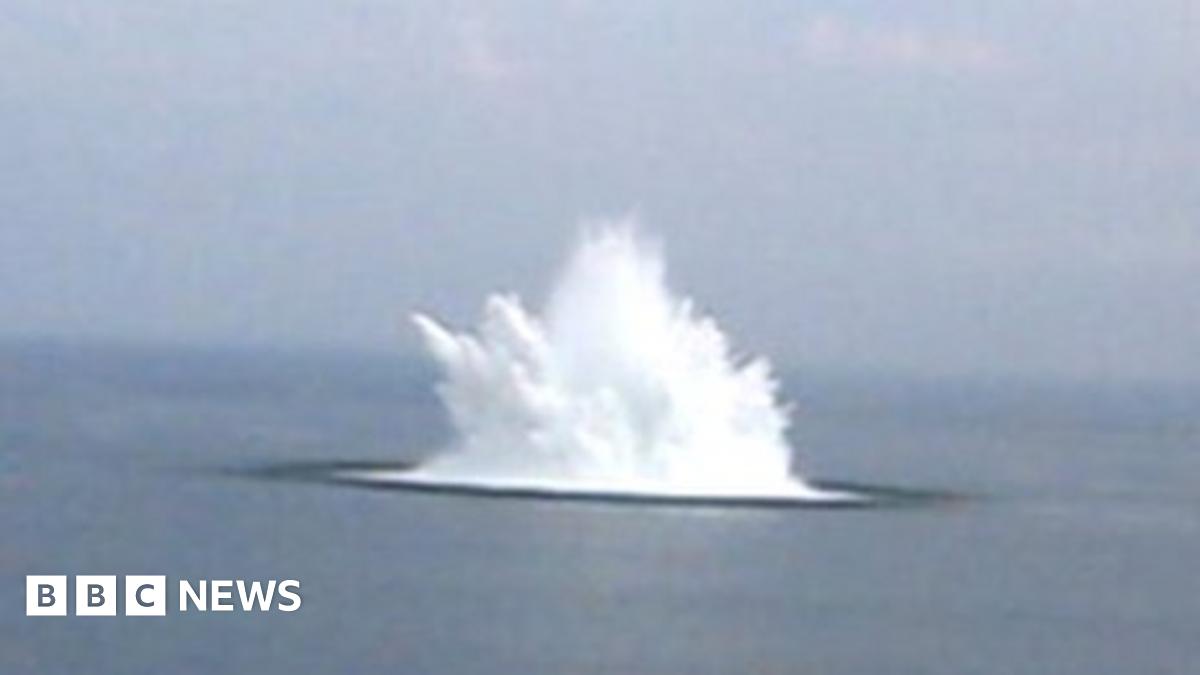 Milford Haven: WWII mine in waterway blown up - BBC News