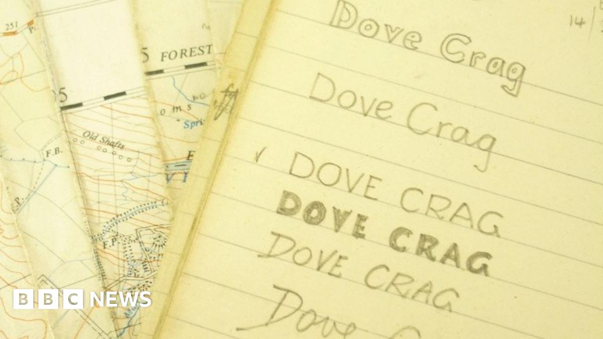 Alfred Wainwright notebook sold at auction in Carlisle - BBC News