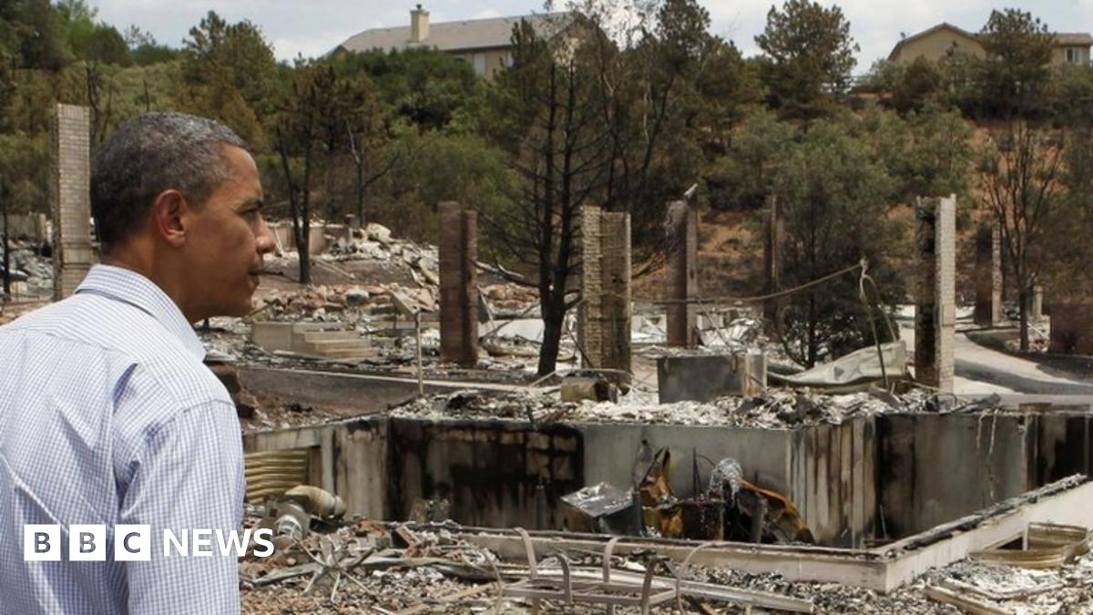 Colorado wildfires: President Obama begins visit - BBC News