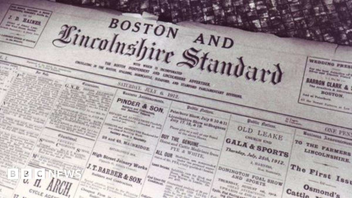 Boston Standard celebrates 100 years with Queen's best wishes - BBC News