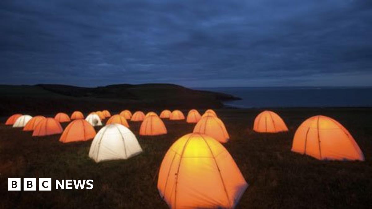 Luminous tents and love poems for Olympic art installation - BBC News