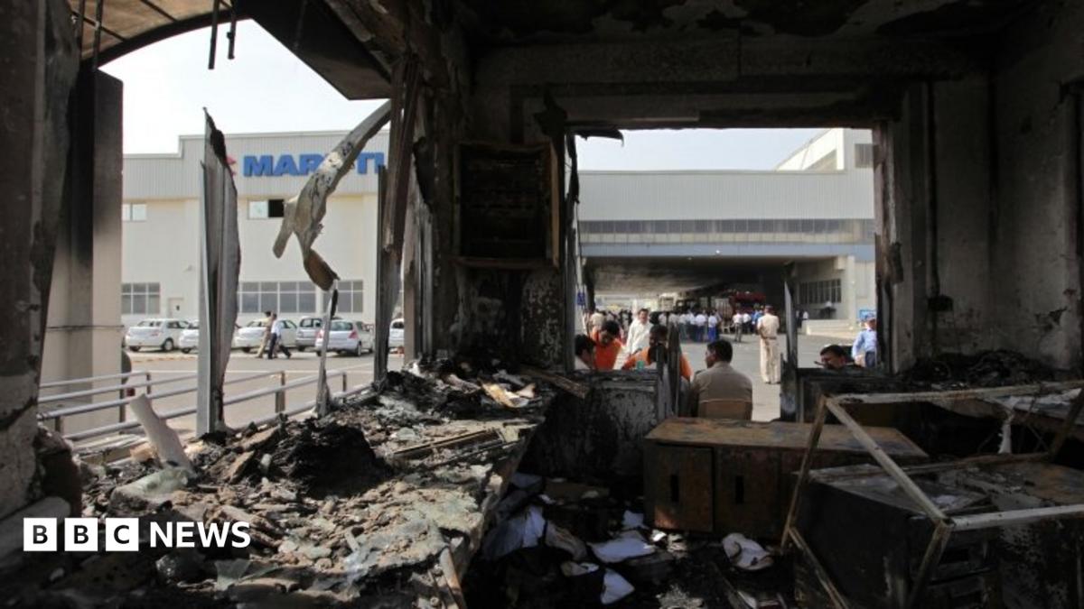 India arrests after riot at Maruti plant - BBC News
