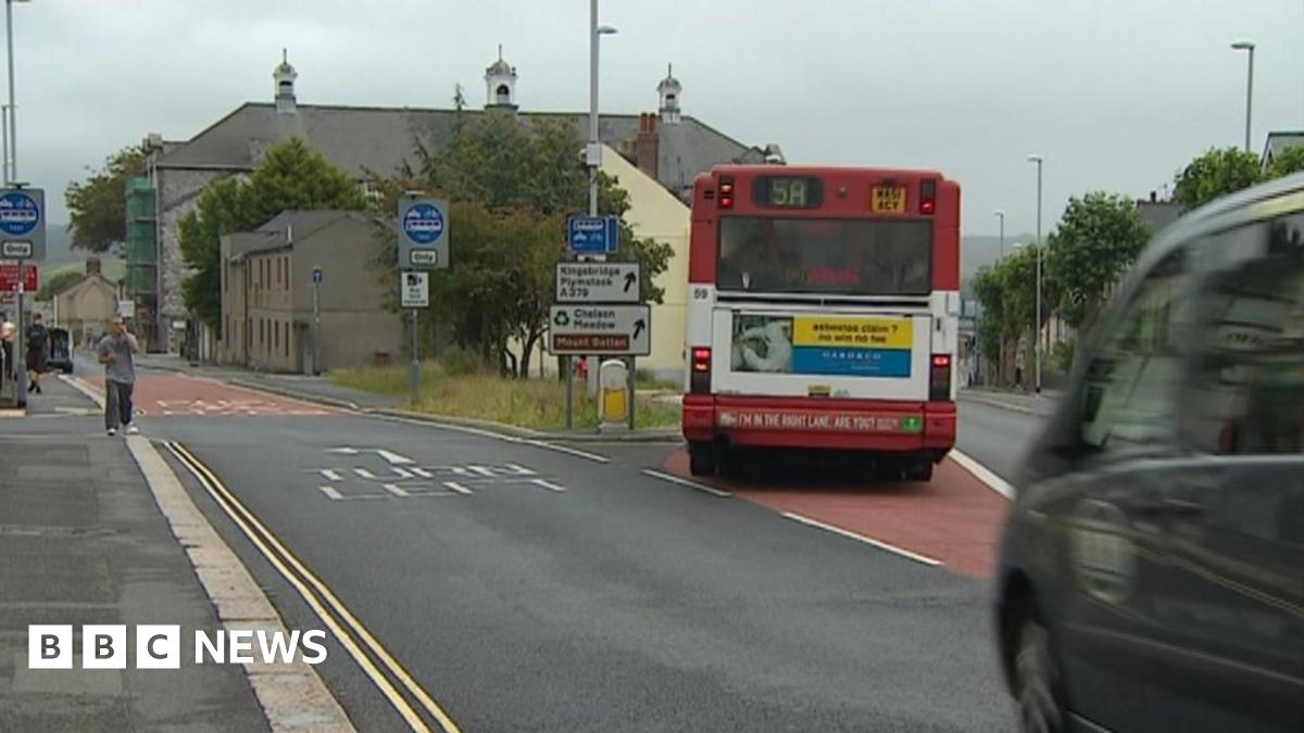 Plymouth bus lane drivers fined £1m - BBC News