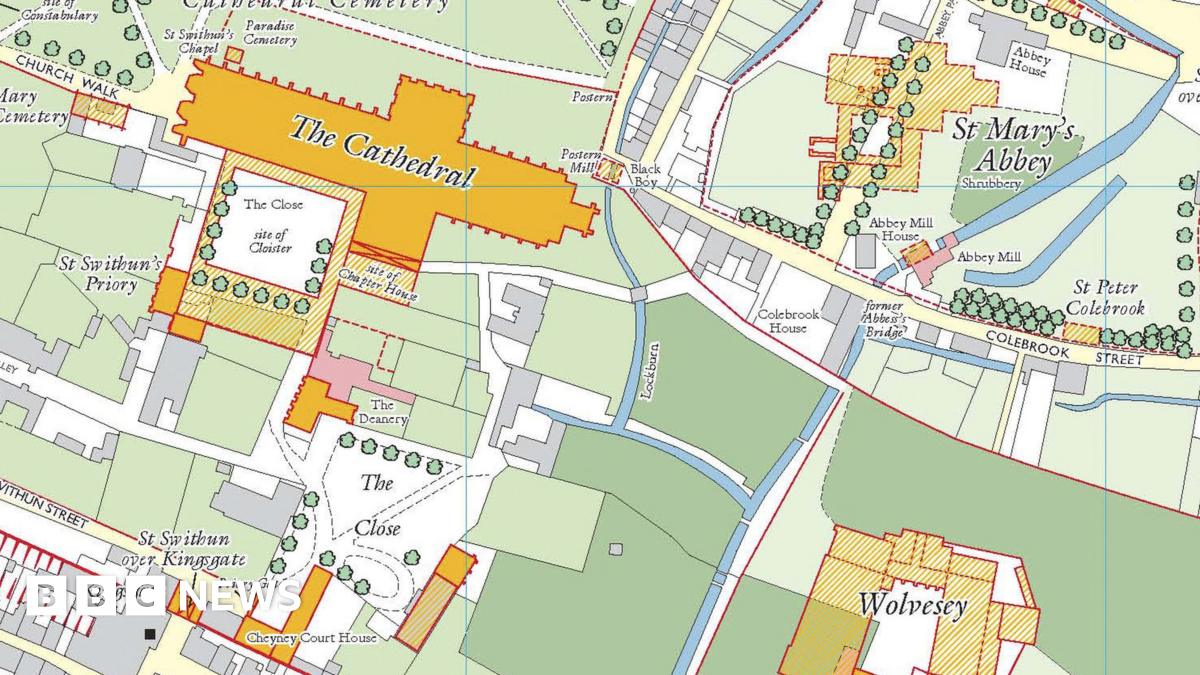 Winchester map shows Georgian history - BBC News