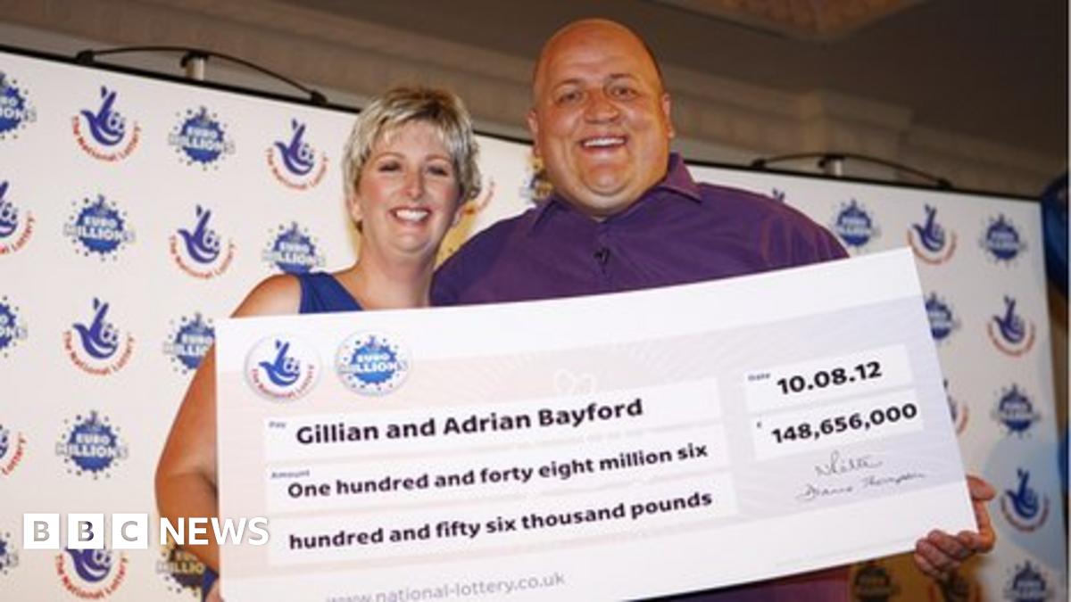 Euromillions: Adrian and Gillian Bayford win £148m - BBC News