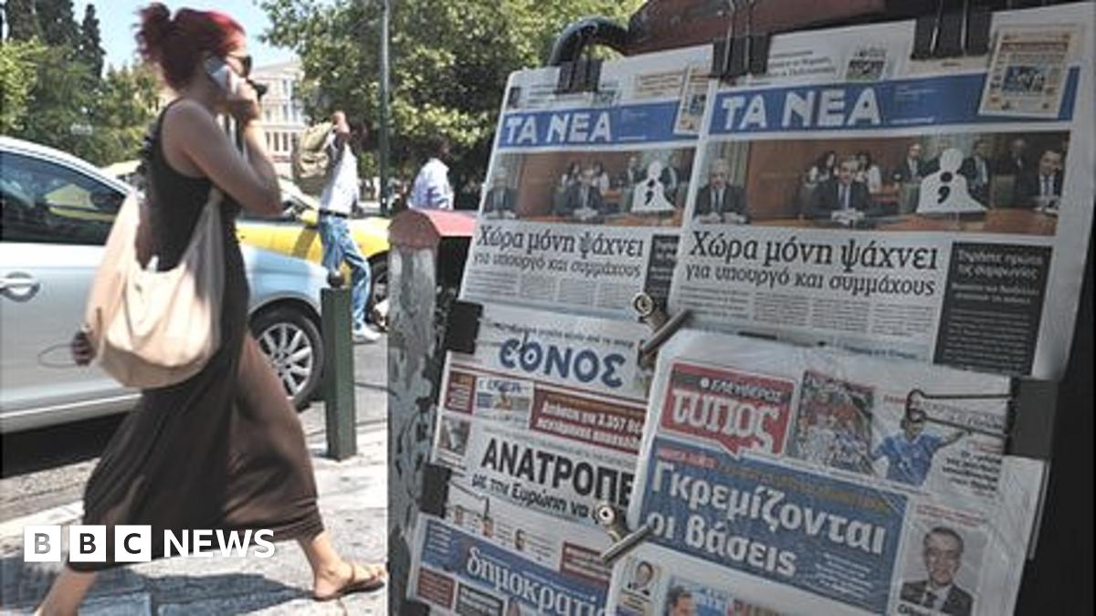 Greece's media buckles under strain of financial crisis - BBC News