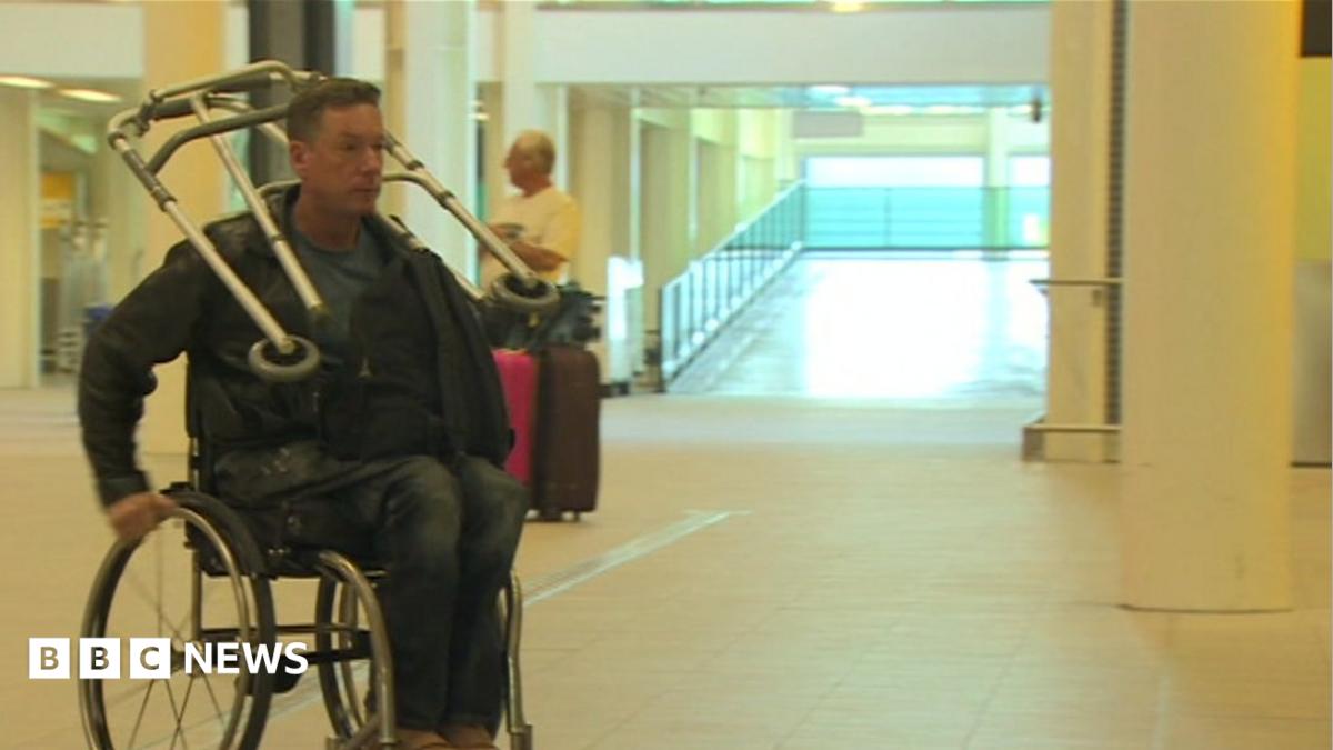 The perils of flying with a wheelchair - BBC News
