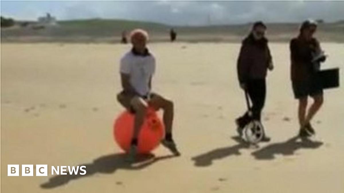 Space-hopping world record confirmed by Guinness - BBC News