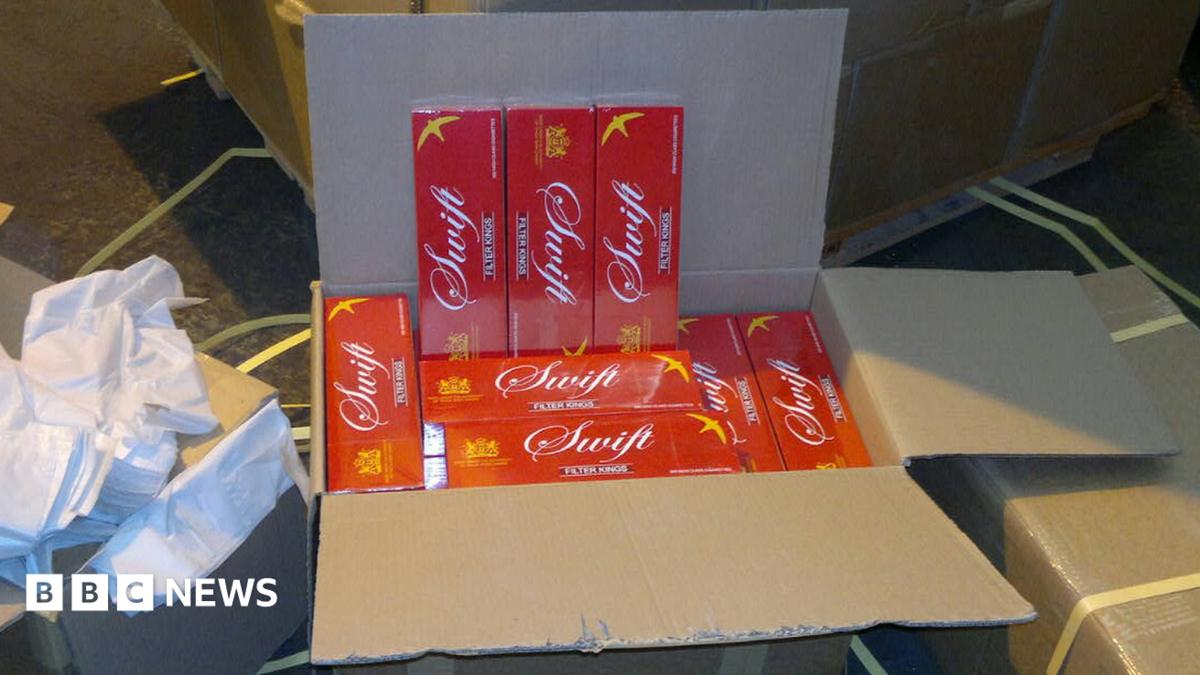 Cigarettes seized at Belfast docks - BBC News