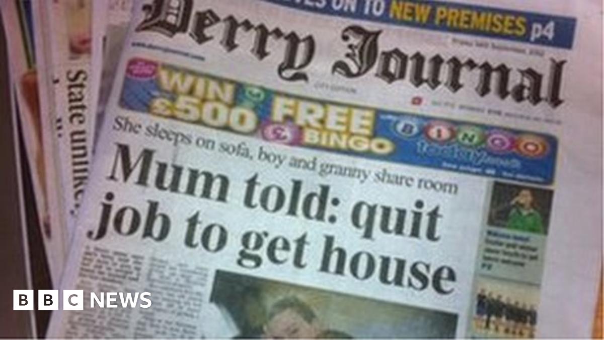 End of an era as the Derry Journal turns over new page - BBC News