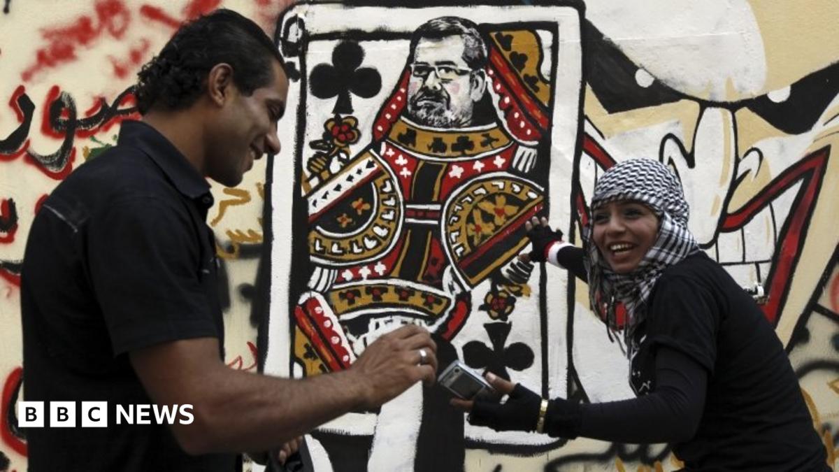 Backlash in Egypt as revolutionary wall is whitewashed - BBC News