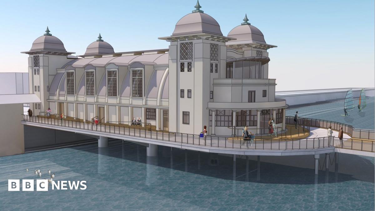 Penarth pier pavilion £4m restoration work begins - BBC News