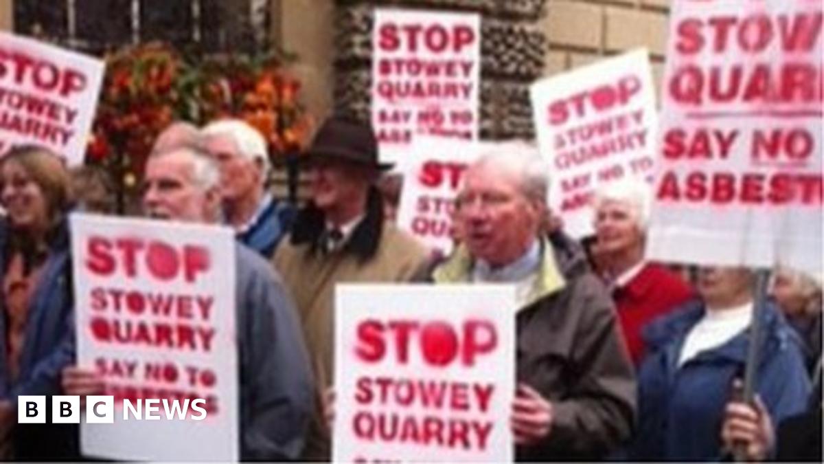 Plans for 'asbestos dump' at Stowey Quarry refused - BBC News