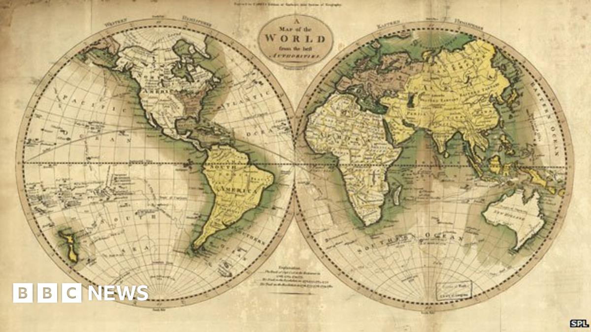 Why modern maps put everyone at the centre of the world - BBC News