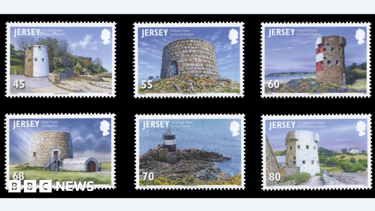 Jersey Post stamps feature coastal towers - BBC News