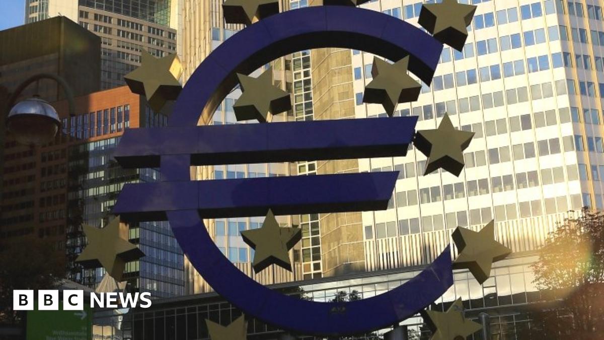European Central Bank cuts growth forecasts and holds rates - BBC News