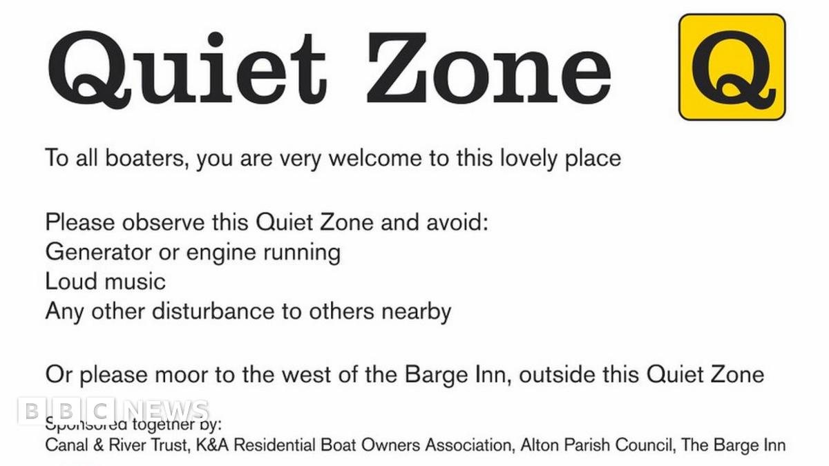 'Quiet zone' created on canal through Wiltshire village - BBC News