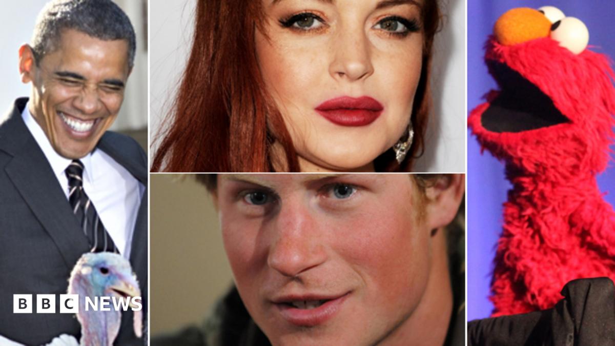 Tweets of the week: Thanksgiving, Elmo and Prince Harry - BBC News