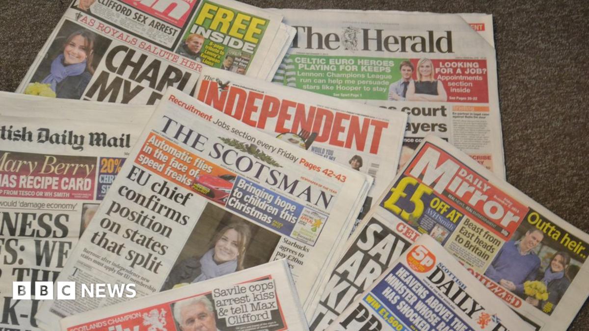 Scottish newspaper see sales slump - BBC News