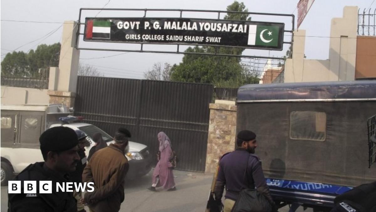 Malala Yousafzai college shuts after protests over name - BBC News
