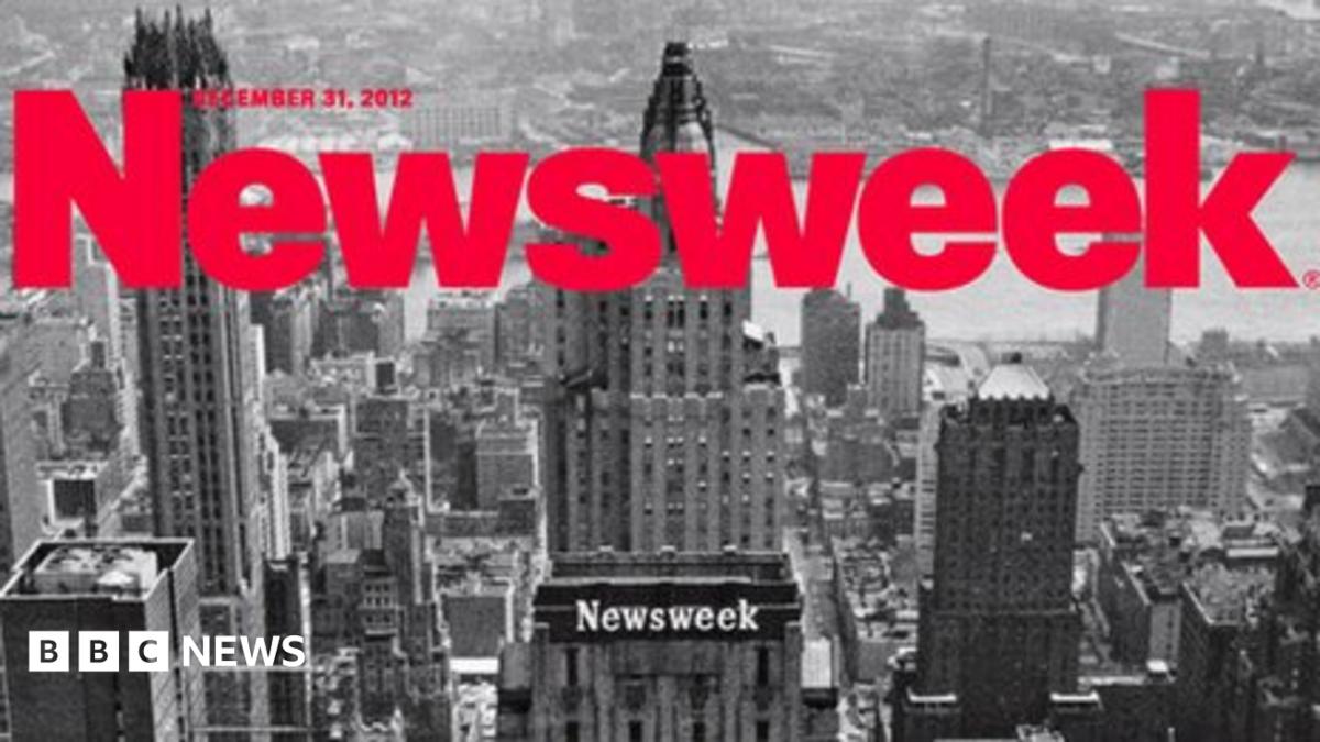 Final print edition of Newsweek - BBC News