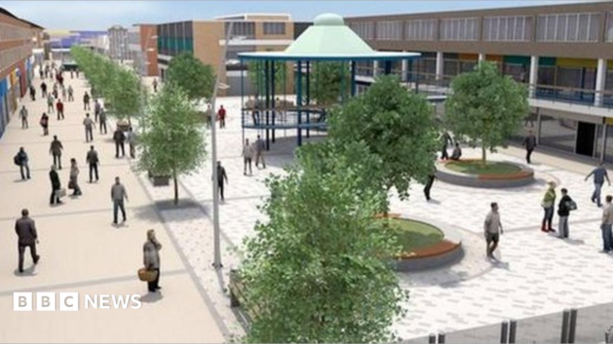 Next phase of Billingham town centre revamp under way - BBC News
