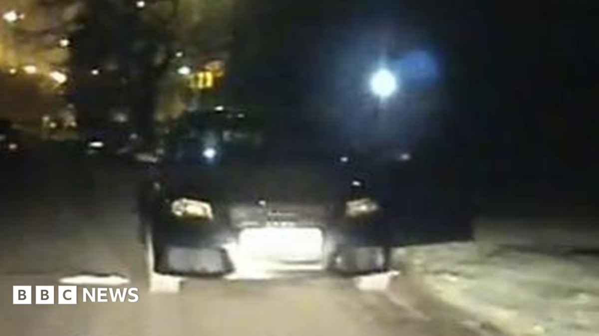 Police car rammed in Audi chase in West Midlands - BBC News