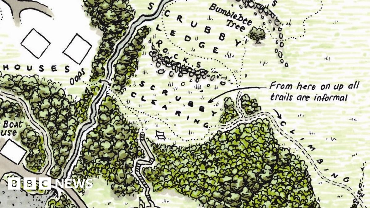 Artist creates new maps of Skye and Portree - BBC News