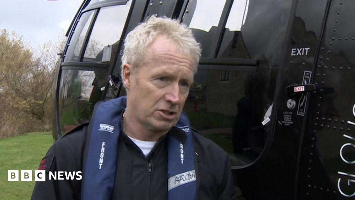 Jeremy Paxton's helicopter help for Wiltshire fire service - BBC News