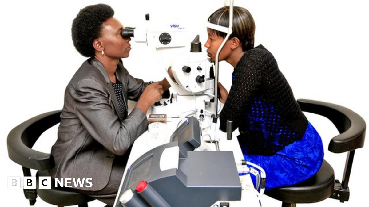 A Kenyan eye clinic with a long vision - BBC News