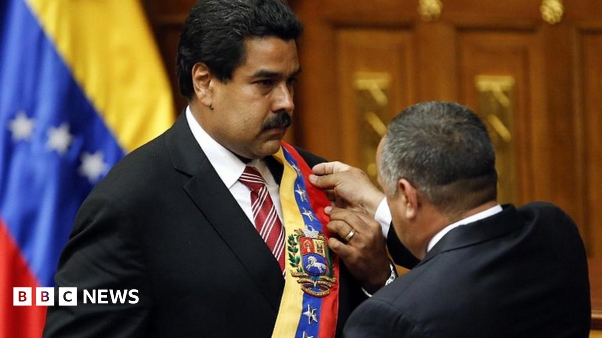 Venezuela Nicolas Maduro sworn in as acting president - BBC News