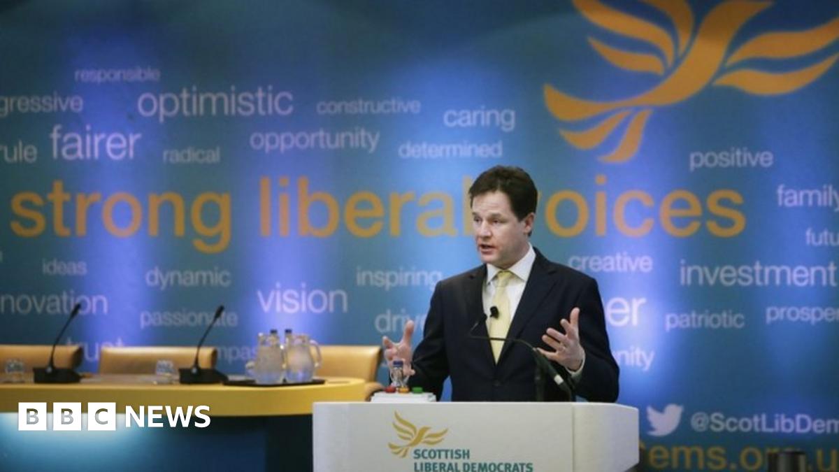 Scottish Lib Dem conference: UK leader Clegg urges party to start ...