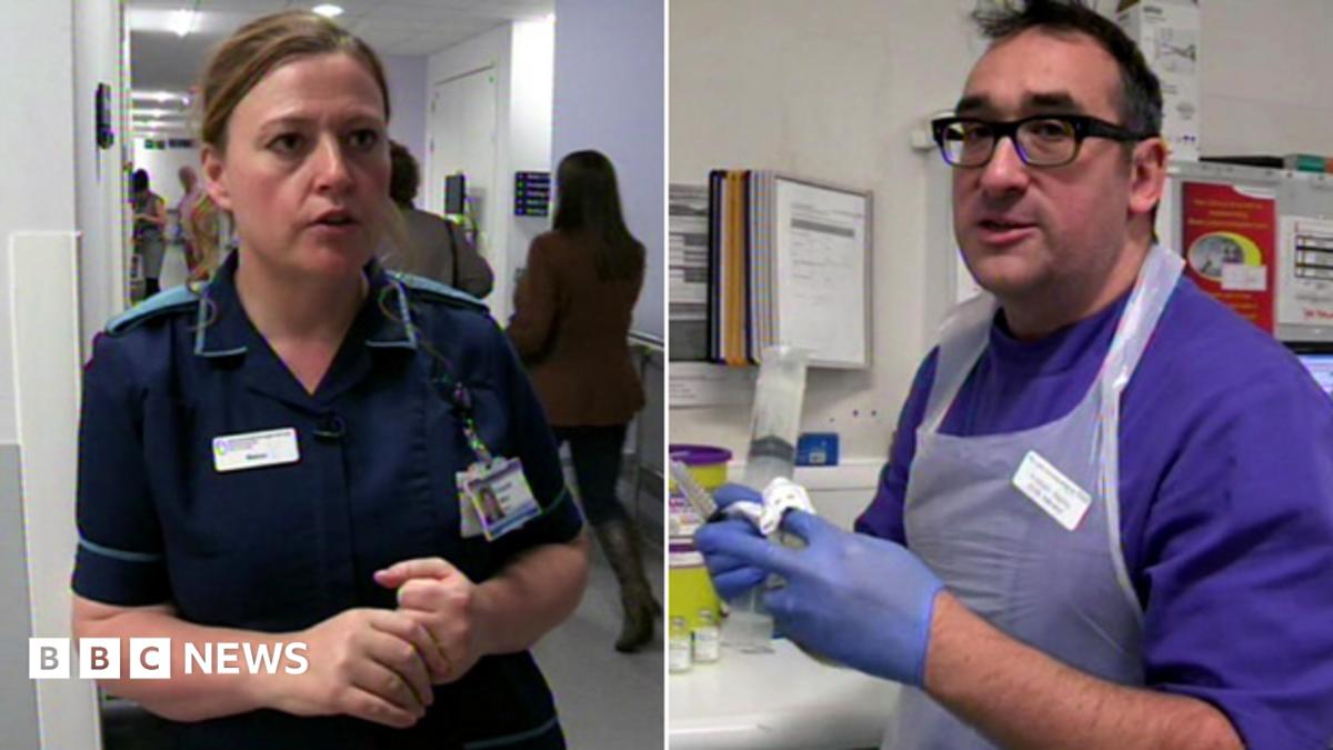 Stress, emotion and drama: Behind the scenes at the NHS - BBC News