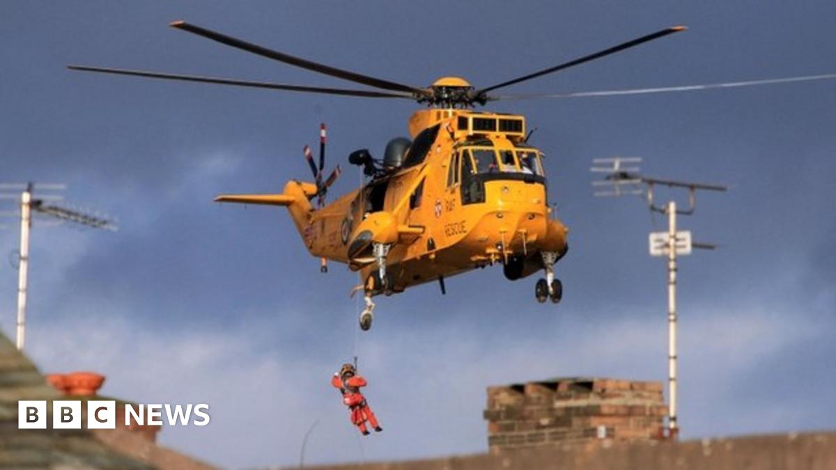 Helicopter firm reviews workforce size after "fall off" in work - BBC News