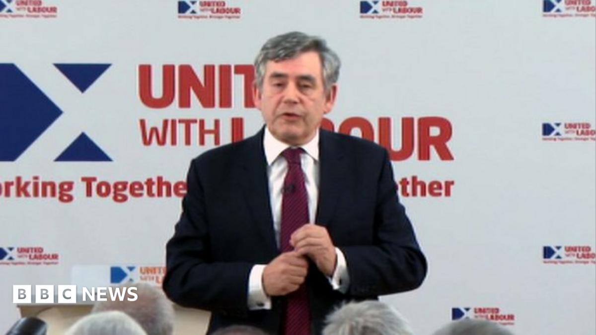 Scottish independence: Former PM Gordon Brown wants a 'union for social ...