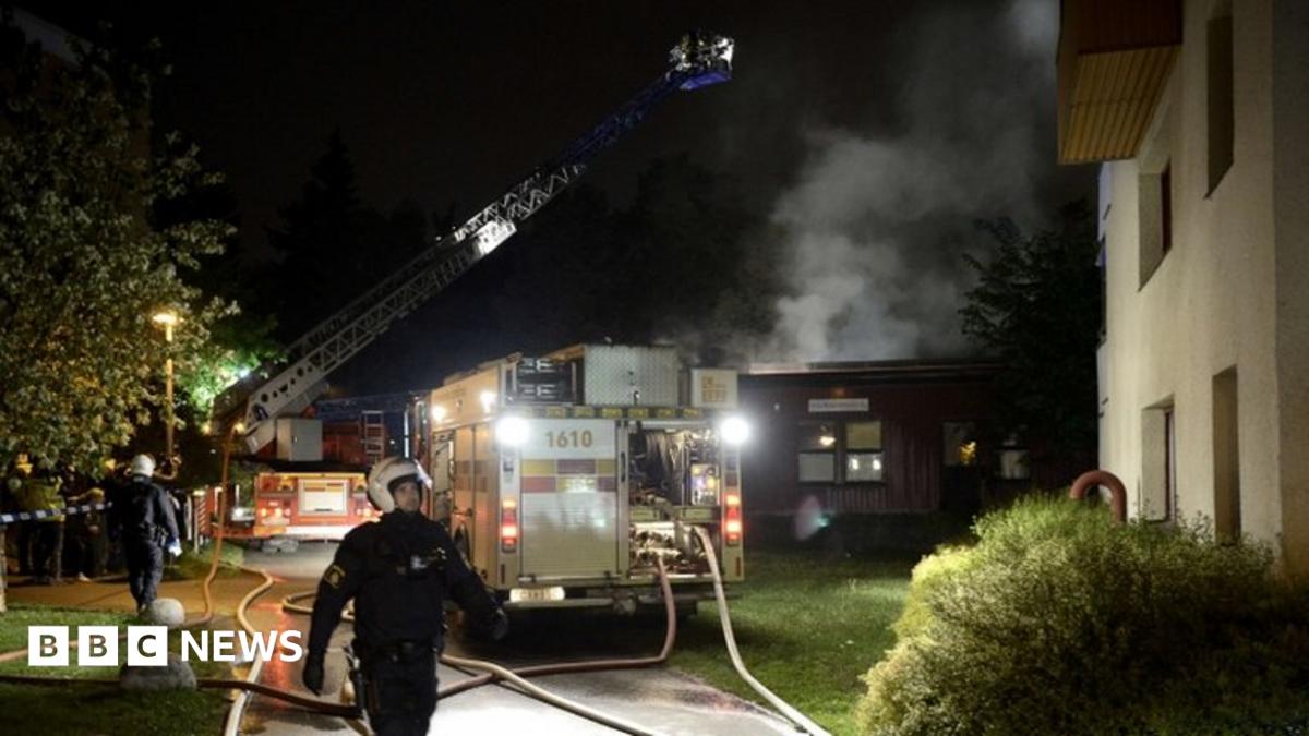 Two Stockholm schools attacked as Sweden riots continue - BBC News