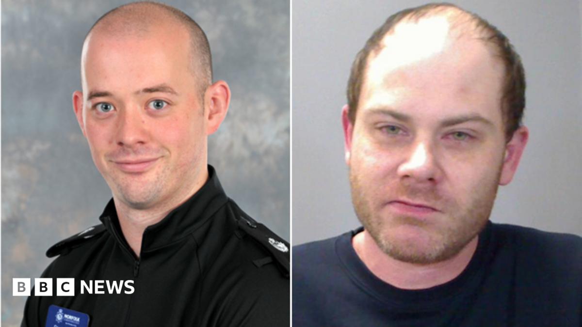 PC Gareth Kingston not deterred by knife attack in Norfolk - BBC News