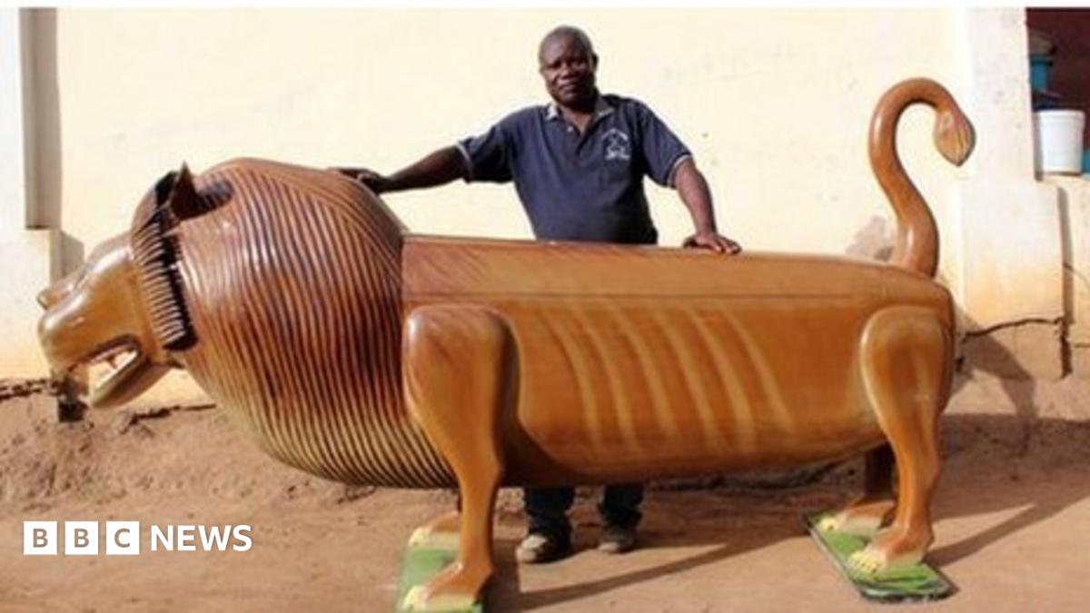 Paa Joe's creative coffins focus of Nottinghamshire festival - BBC News