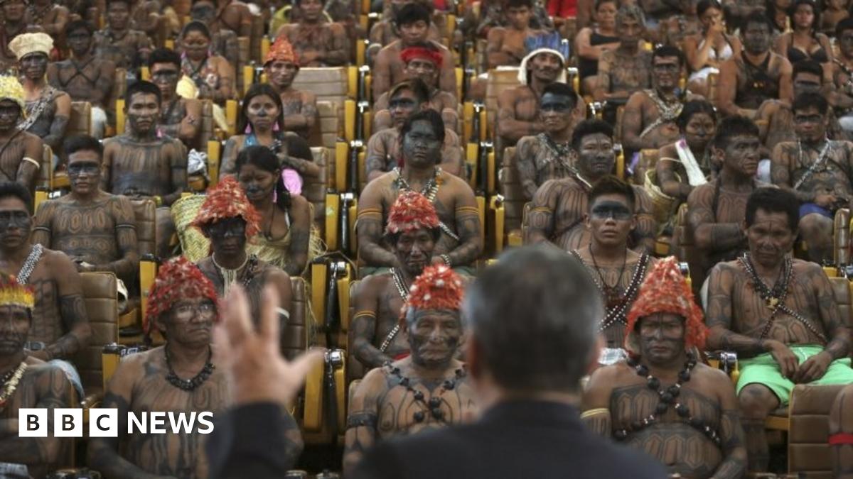 Brazil sends army to indigenous land dispute farm - BBC News